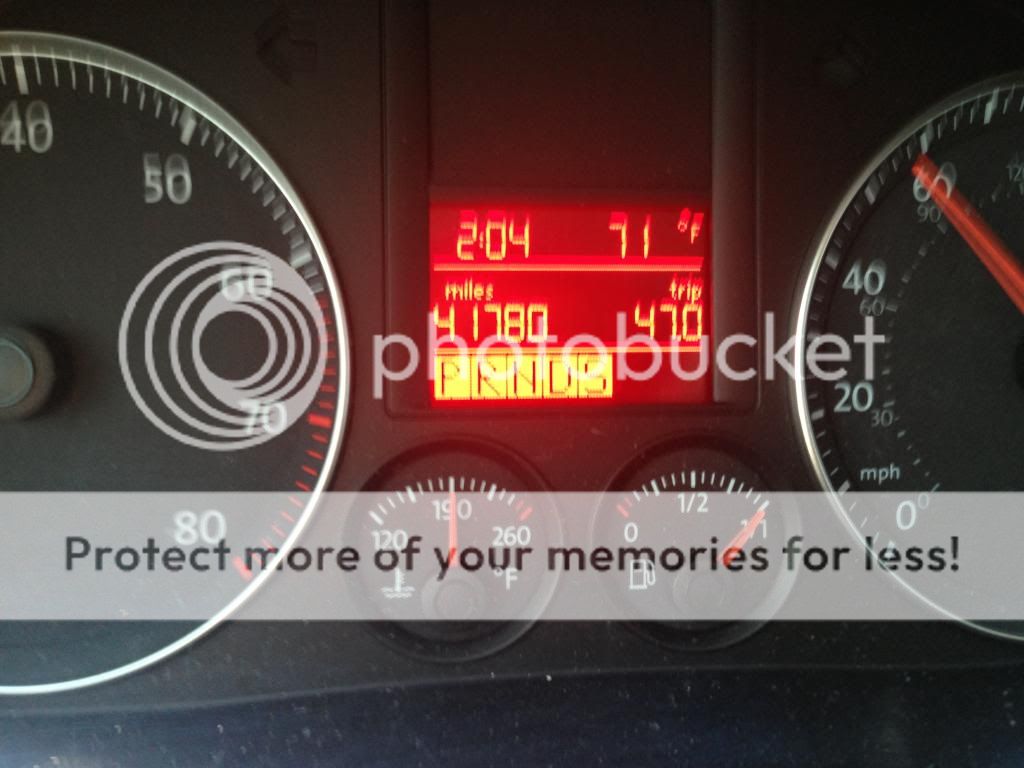 All gear selections lit up on speedo cluster. | VW Vortex - Volkswagen ...